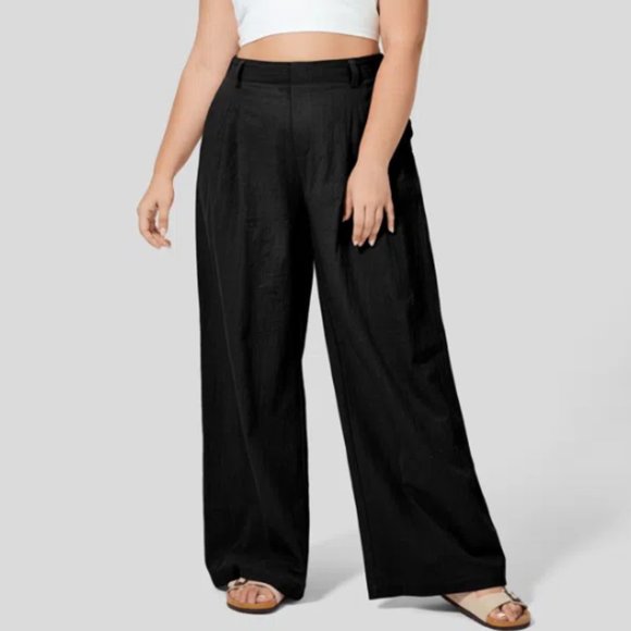 HALARA | Pants & Jumpsuits | Pair Left Halara Black High Waisted Wide ...